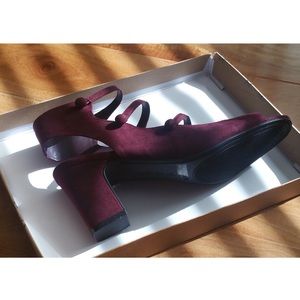 Indigo | Shoes | Burgundy Mary Jane Block Heel Sandals Indigo Rd | Poshmark